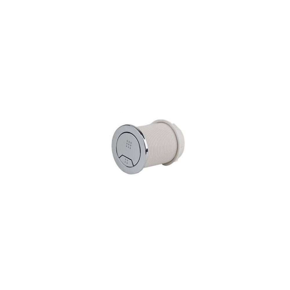 Wirquin Kara 72mm Pneumatic Chrome Dual Flush Push Button (SYG610CP ...